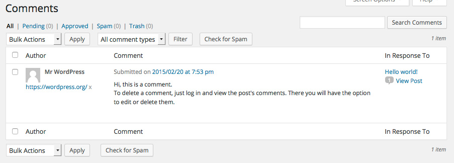 Managing Comments in WordPress | Treefrog Cinegraphix Managing Comments in WordPress | Treefrog Cinegraphix