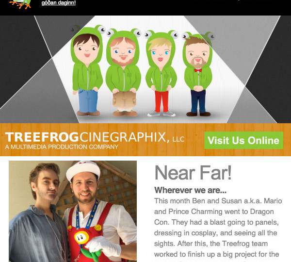 September 2015 | Treefrog Cinegraphix