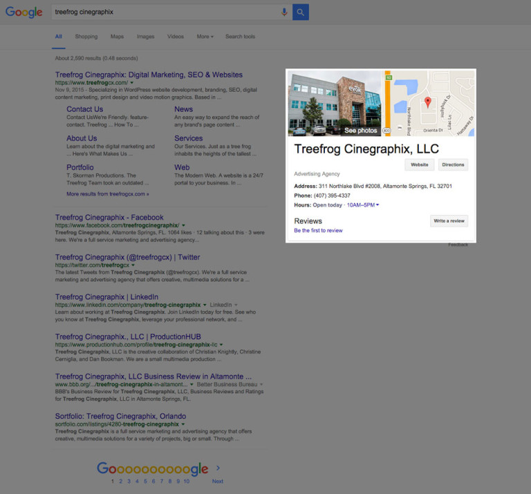 Learn Google's Knowledge Graph | Treefrog Cinegraphix